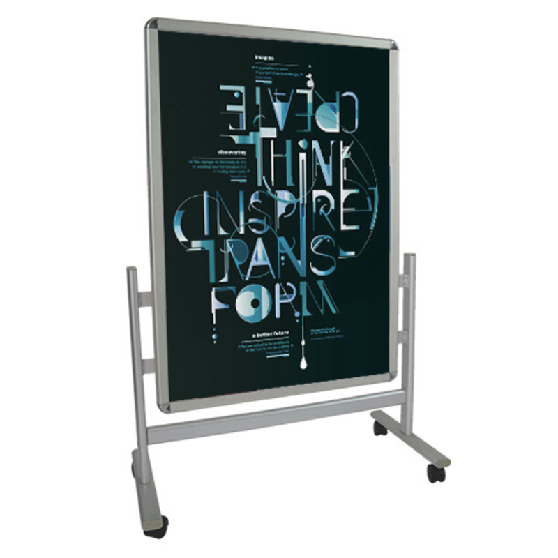 Movable Sign Board with Wheels E06P9 - Buy Mobile Poster Stand, Moving ...