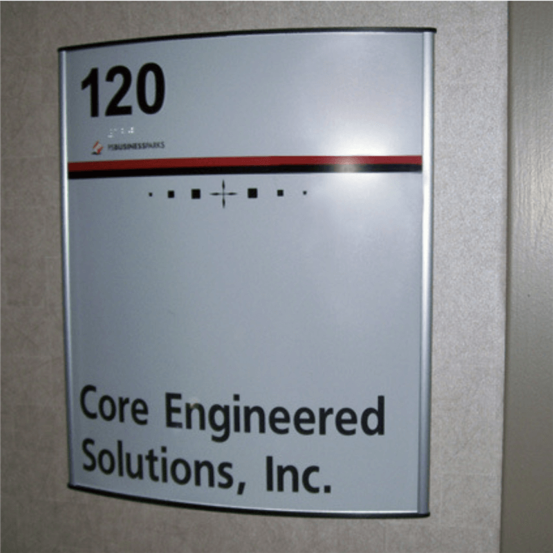 Curved Wall Sign E11A1 - Buy Wall Sign, Metal Wall Sign, Modular Sign ...