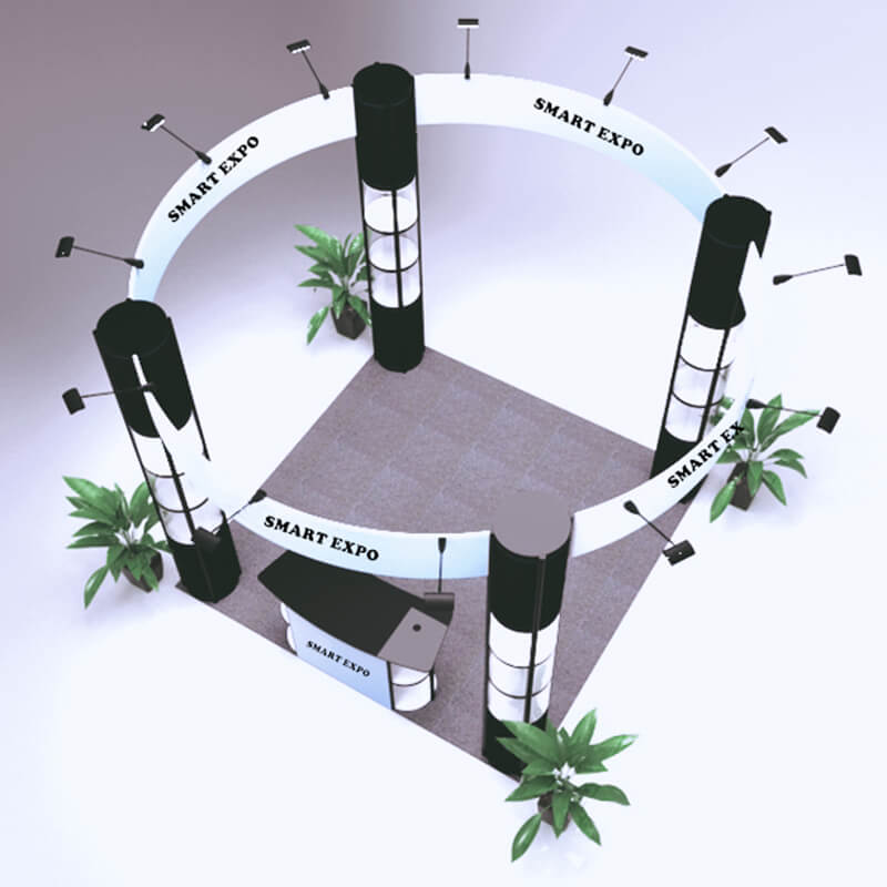 10ft*10ft Round Booth E01B7 - Buy Booth Supplier, Folding Trade Stand ...