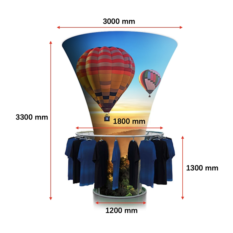 Cyclone Display Rack E03G4 - Buy Column Stand Display, Flare Display ...