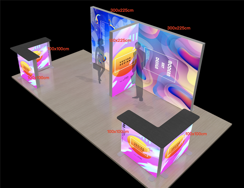 20ft Fabric Light Box Booth E01D13 - Buy Seg Lightbox Booth, Backlit ...