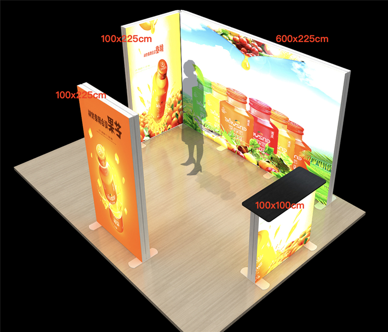 Modular Lightbox Display E01D9 - Buy Backlit Booth, Trade Show Booth ...